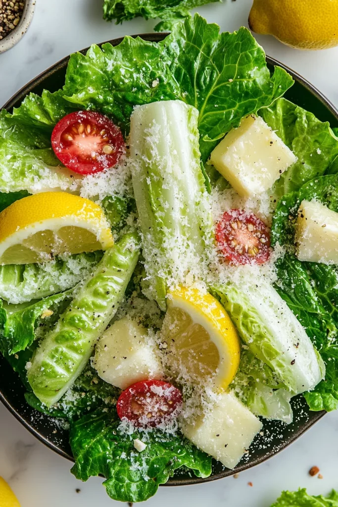 5-Minute Lemon Parmesan Lettuce Salad – TartAmour