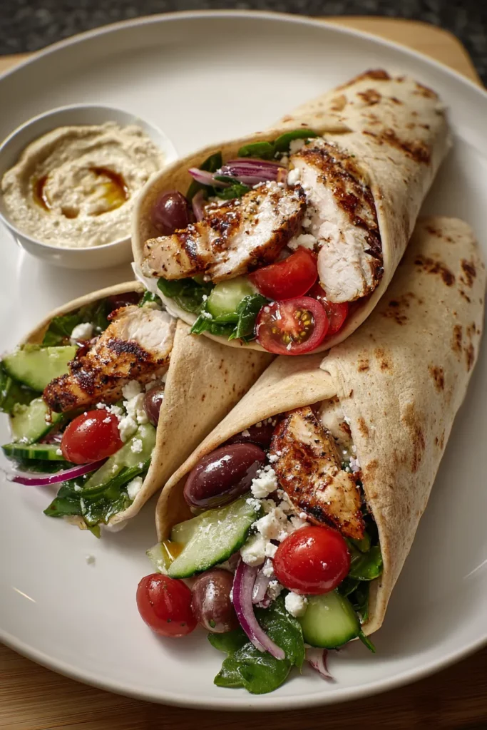 Mediterranean Chicken Wraps – TartAmour
