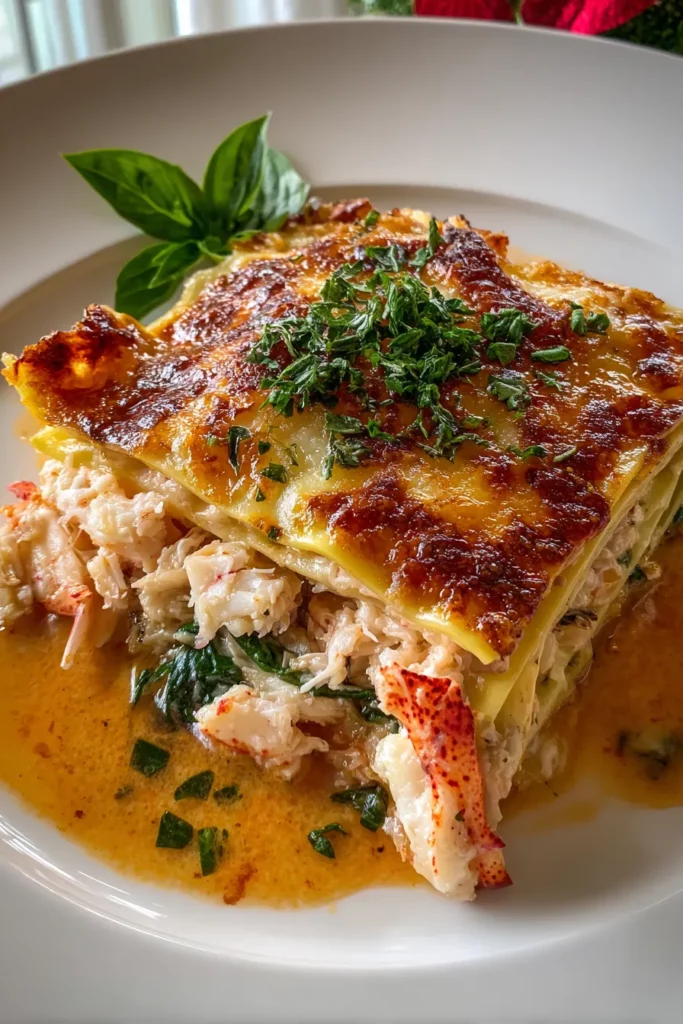 Seafood Lasagna with Lobster and Shrimp – TartAmour