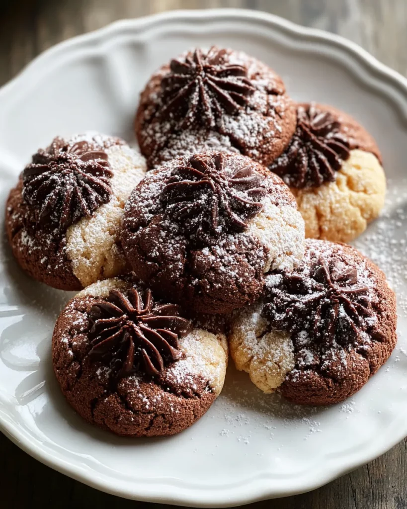 Piped Chocolate Butter Cookies – TartAmour