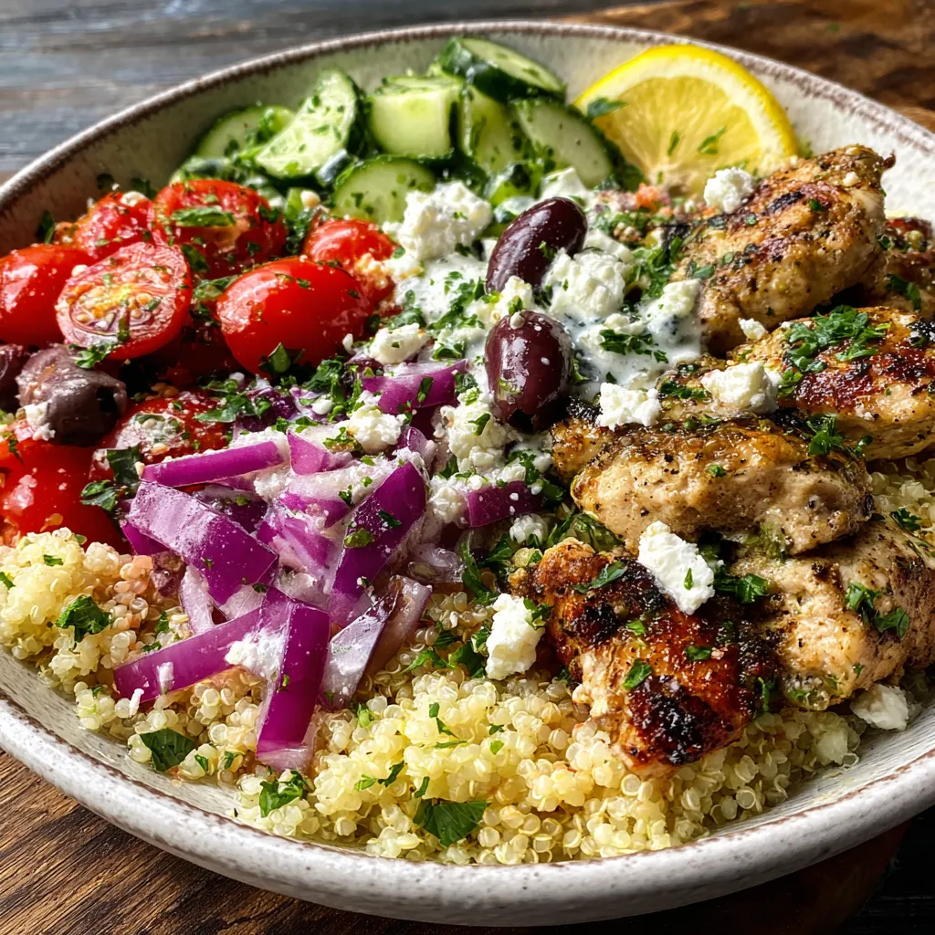 Greek Chicken Bowls – TartAmour