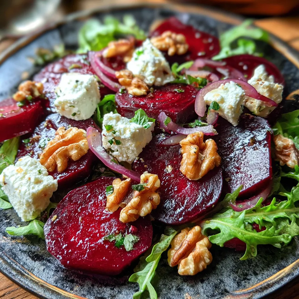 Beet Salad With Feta And Walnuts – TartAmour