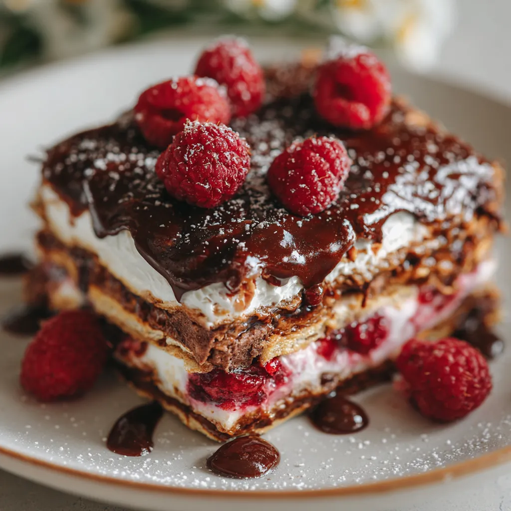 Raspberry Chocolate Lasagna – TartAmour