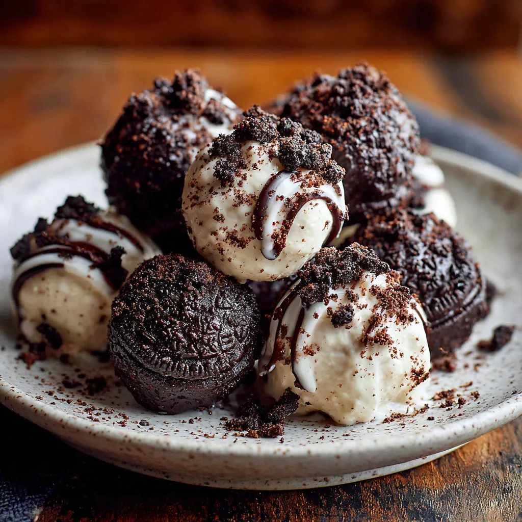 Creamy No-Bake Oreo Truffle Balls – TartAmour